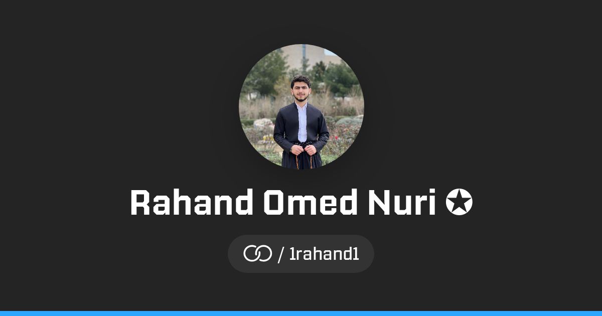 Rahand Omed Nuri (/1rahand1) · solo.to