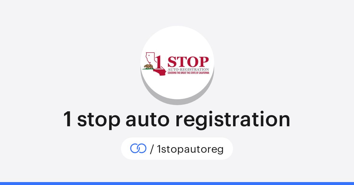1 stop auto registration (/1stopautoreg) · solo.to