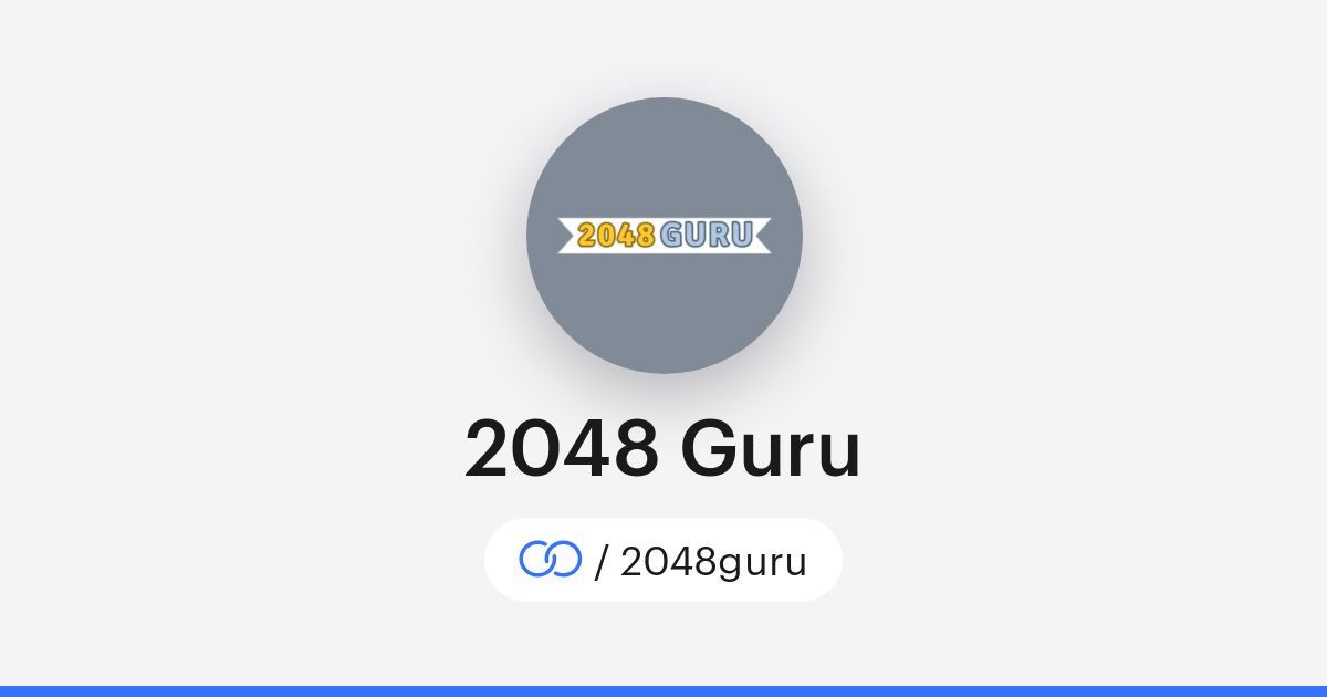 2048 Guru (/2048guru) · solo.to