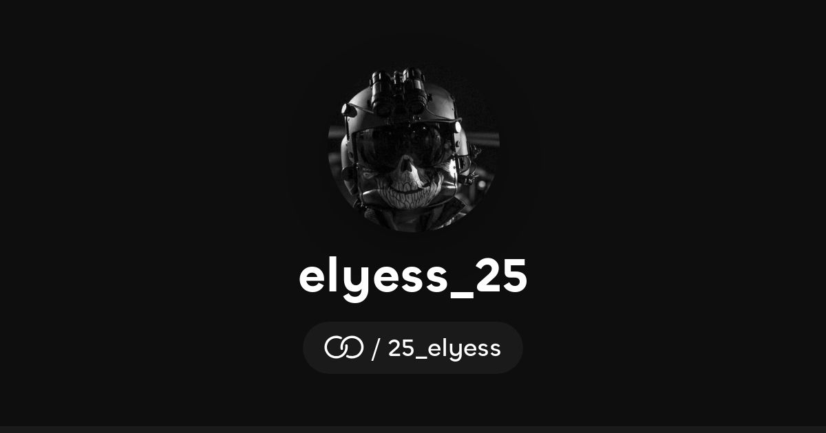 elyess_25 (/25_elyess) · solo.to