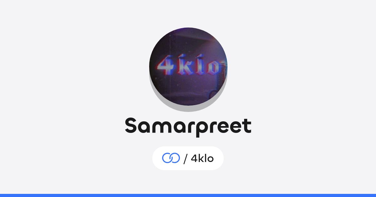 Samarpreet (/4klo) · solo.to