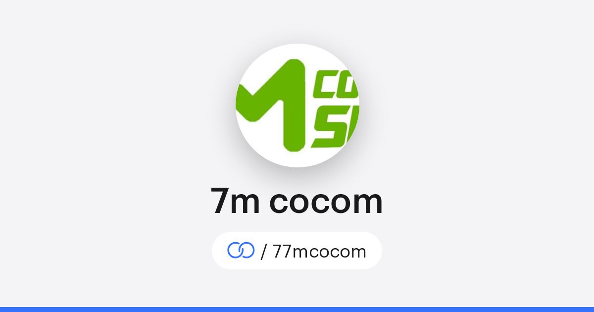 7m cocom (/77mcocom) · solo.to