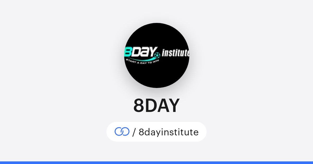 8DAY (/8dayinstitute) · solo.to