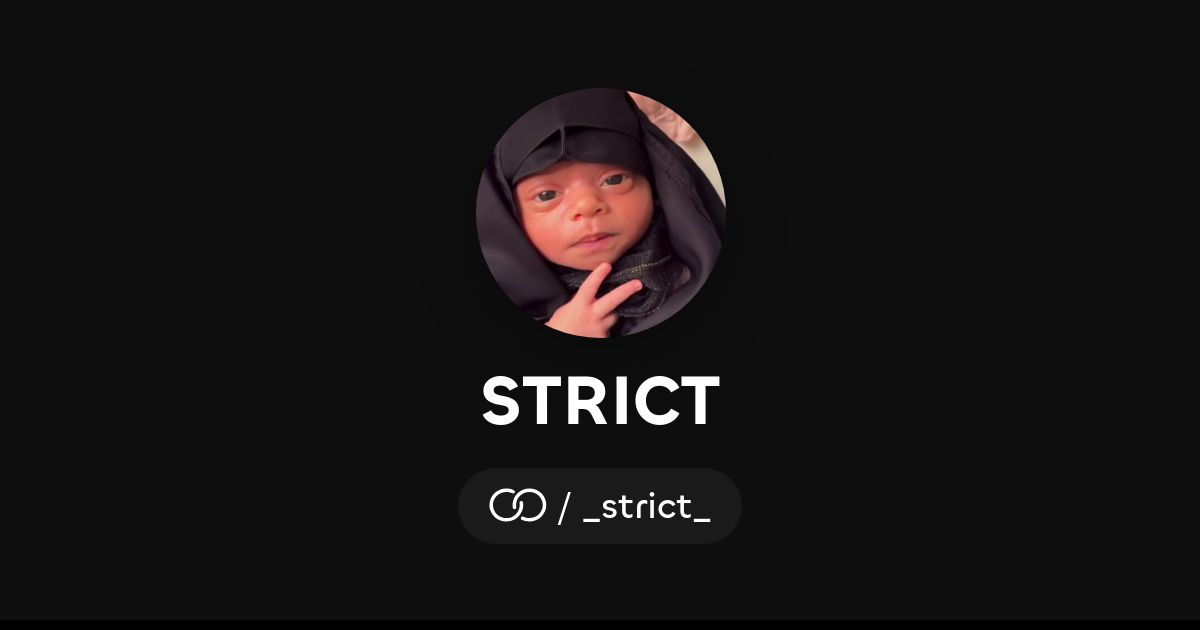 STRICT (/_strict_) · solo.to