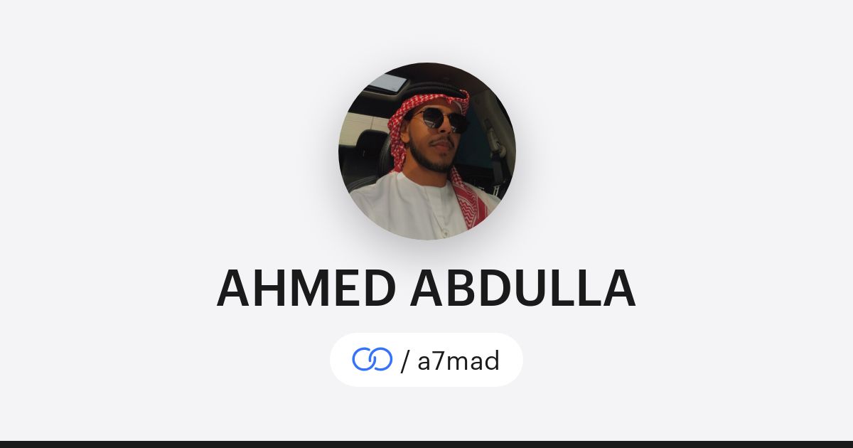 AHMED ABDULLA (/a7mad) · solo.to