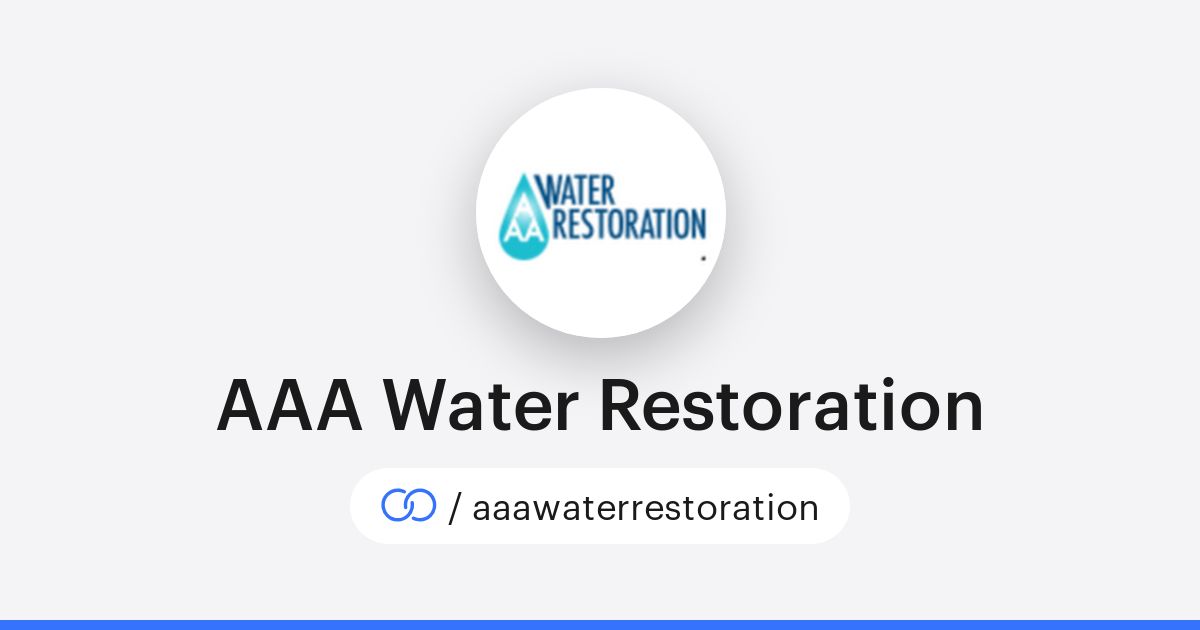 AAA Water Restoration (/aaawaterrestoration) · solo.to