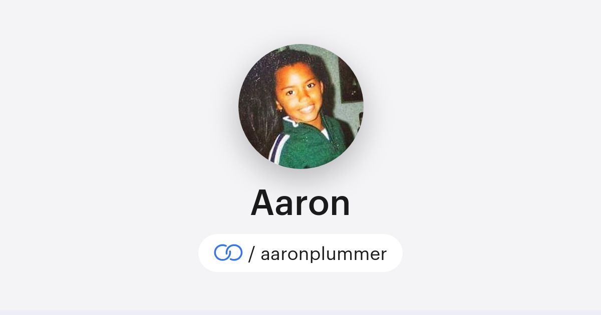Aaron (/aaronplummer) · solo.to