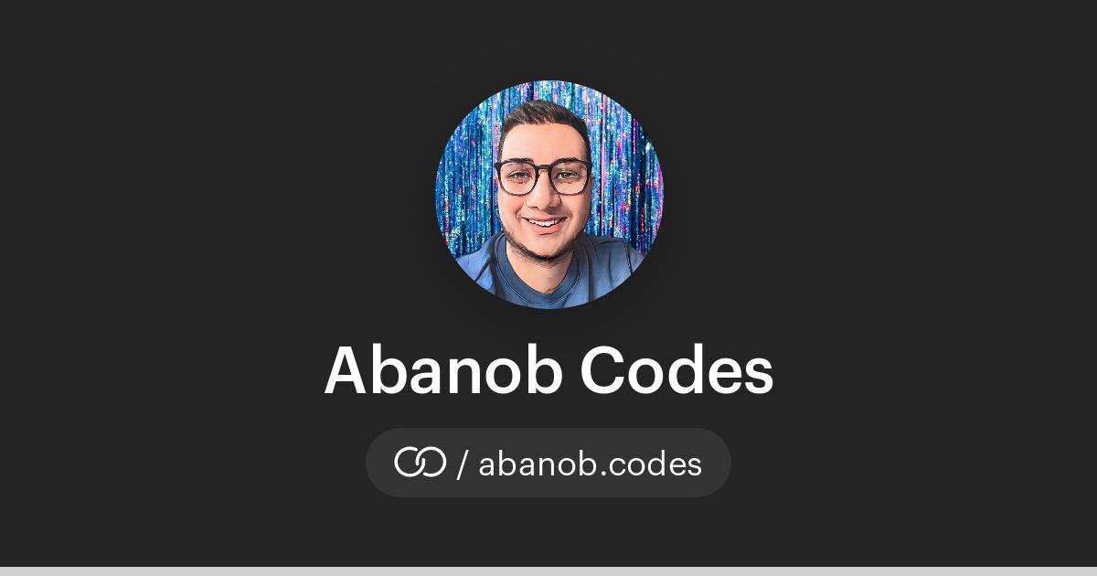 Abanob Codes (/abanob.codes) · solo.to
