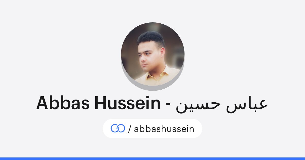 Abbas Hussein - عباس حسين (/abbashussein) · solo.to