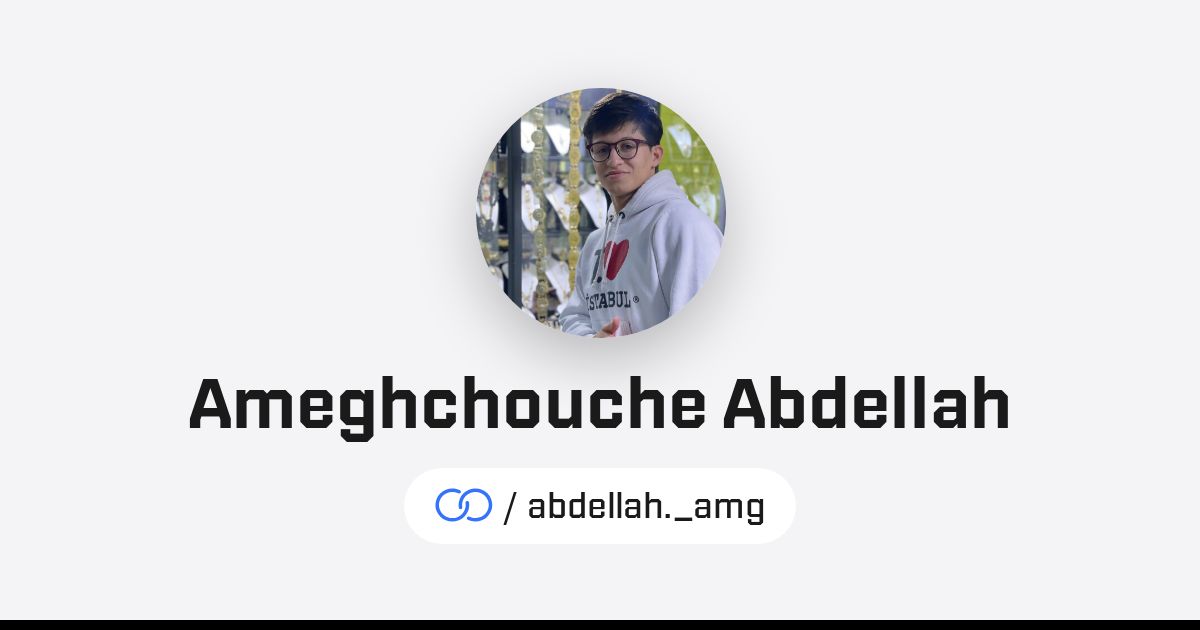 Ameghchouche Abdellah (/abdellah._amg) · solo.to