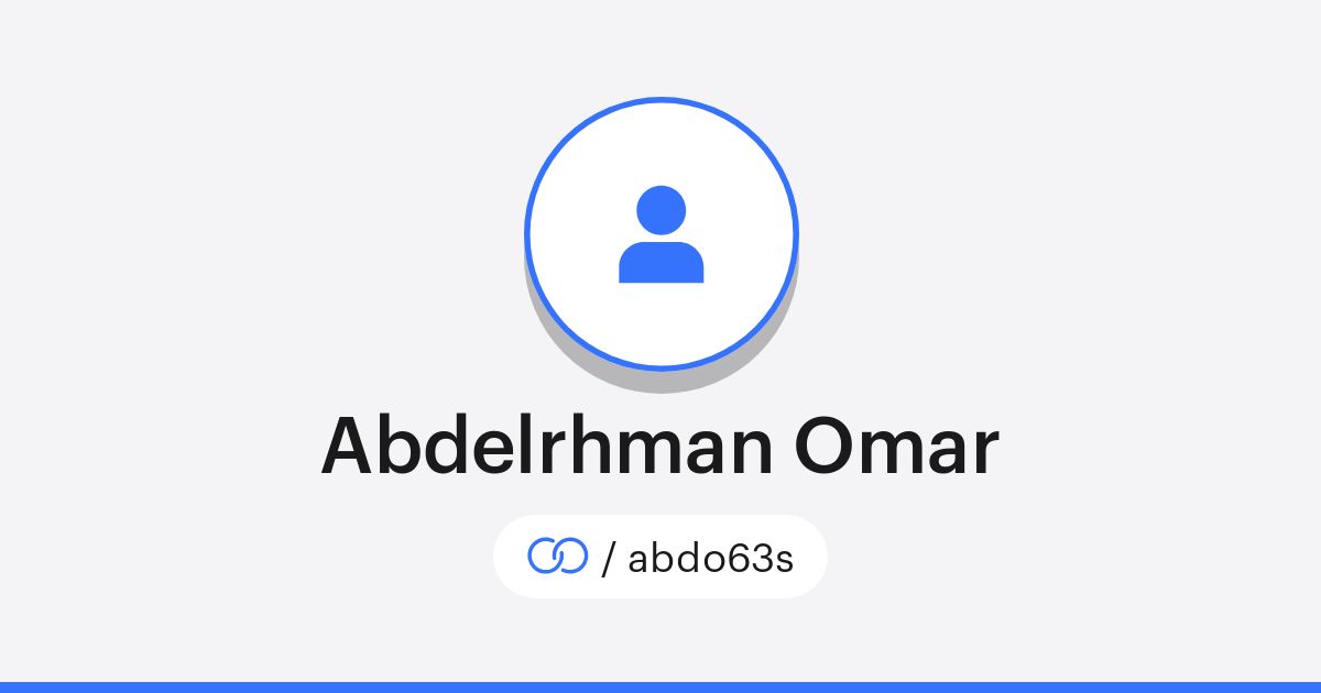 Abdelrhman Omar (/abdo63s) · solo.to