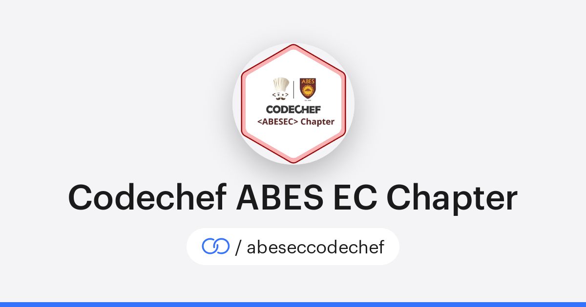 Codechef ABES EC Chapter (/abeseccodechef) · solo.to