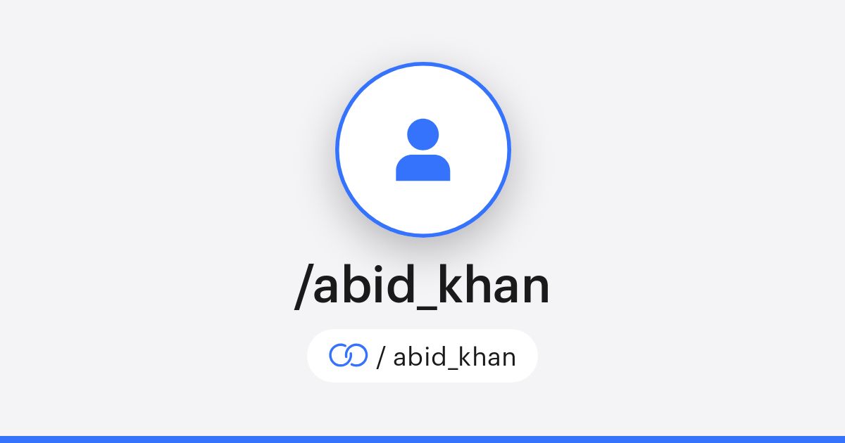 /abid_khan · solo.to