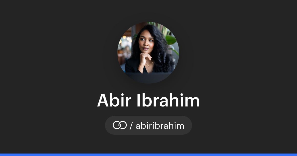 Abir Ibrahim (/abiribrahim) · solo.to