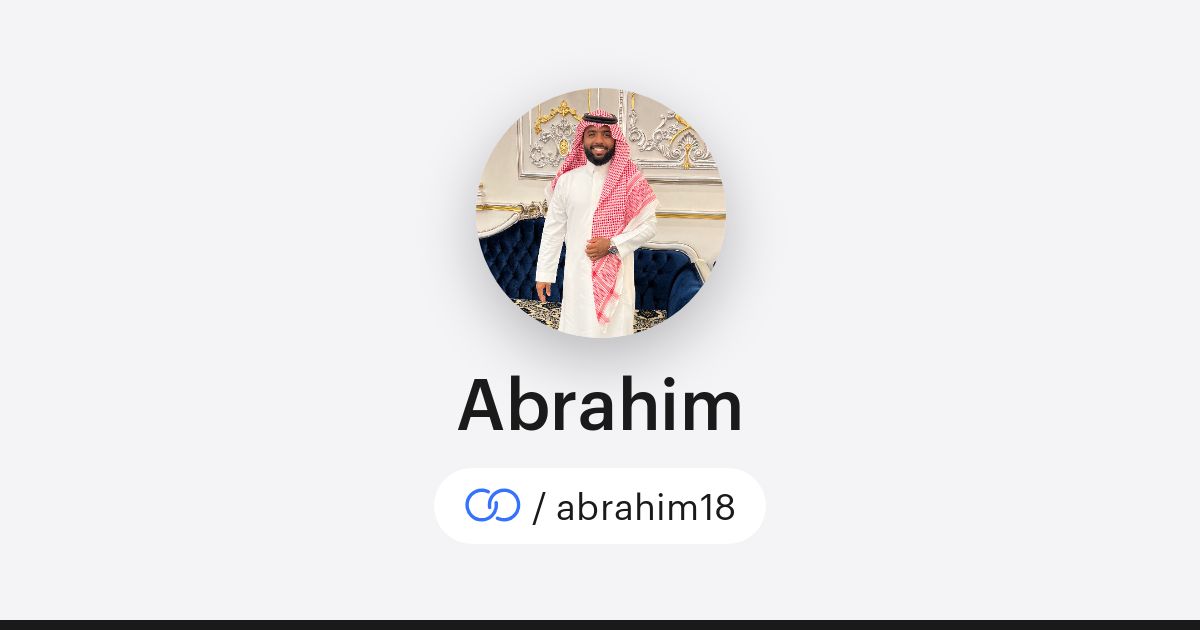 Abrahim (/abrahim18) · solo.to