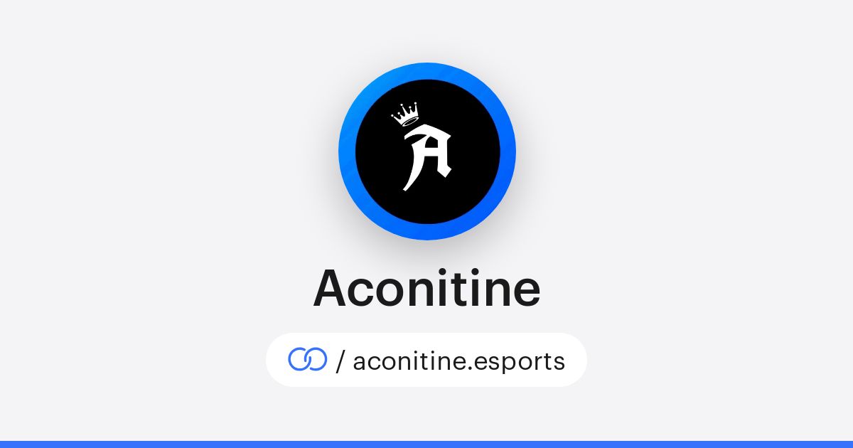 Aconitine (/aconitine.esports) · solo.to