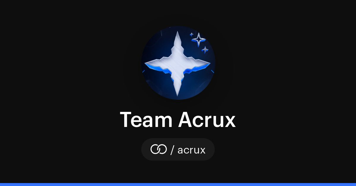 Team Acrux (/acrux) · solo.to