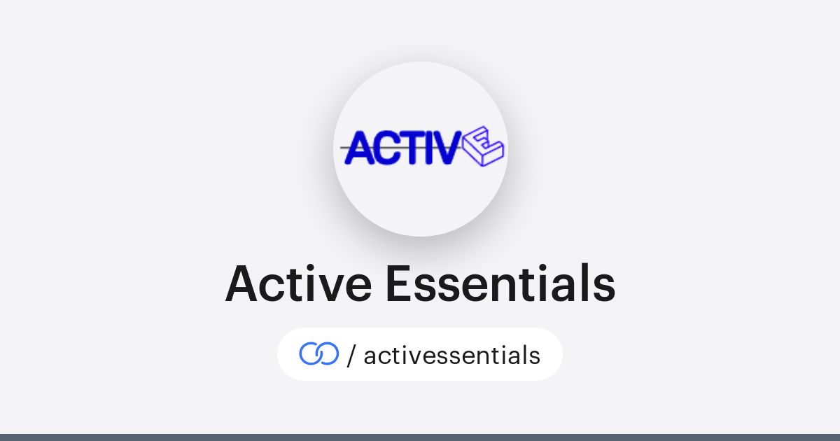 Active Essentials (/activessentials) · solo.to