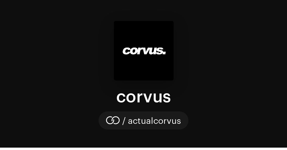 corvus (/actualcorvus) · solo.to