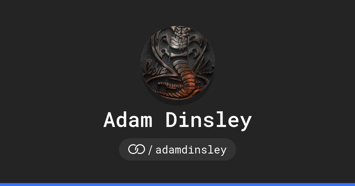 Adam Dinsley (/adamdinsley) · solo.to