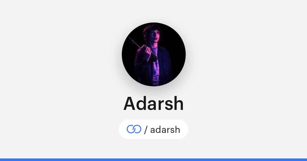 Adarsh · solo.to