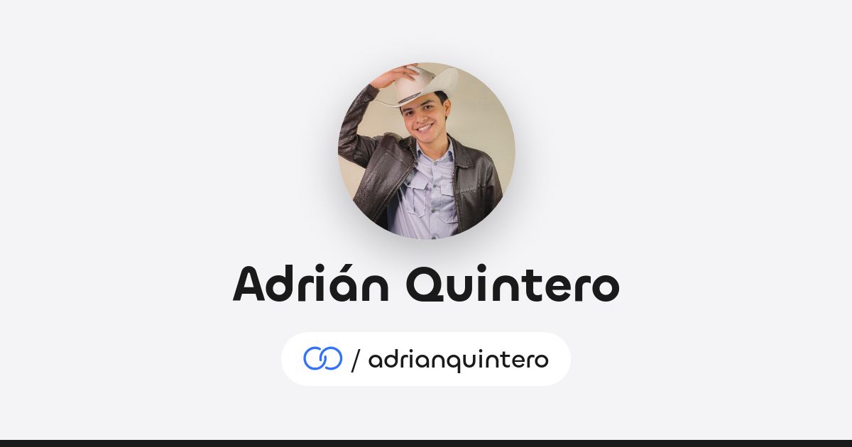 Adrián Quintero (/adrianquintero) · solo.to