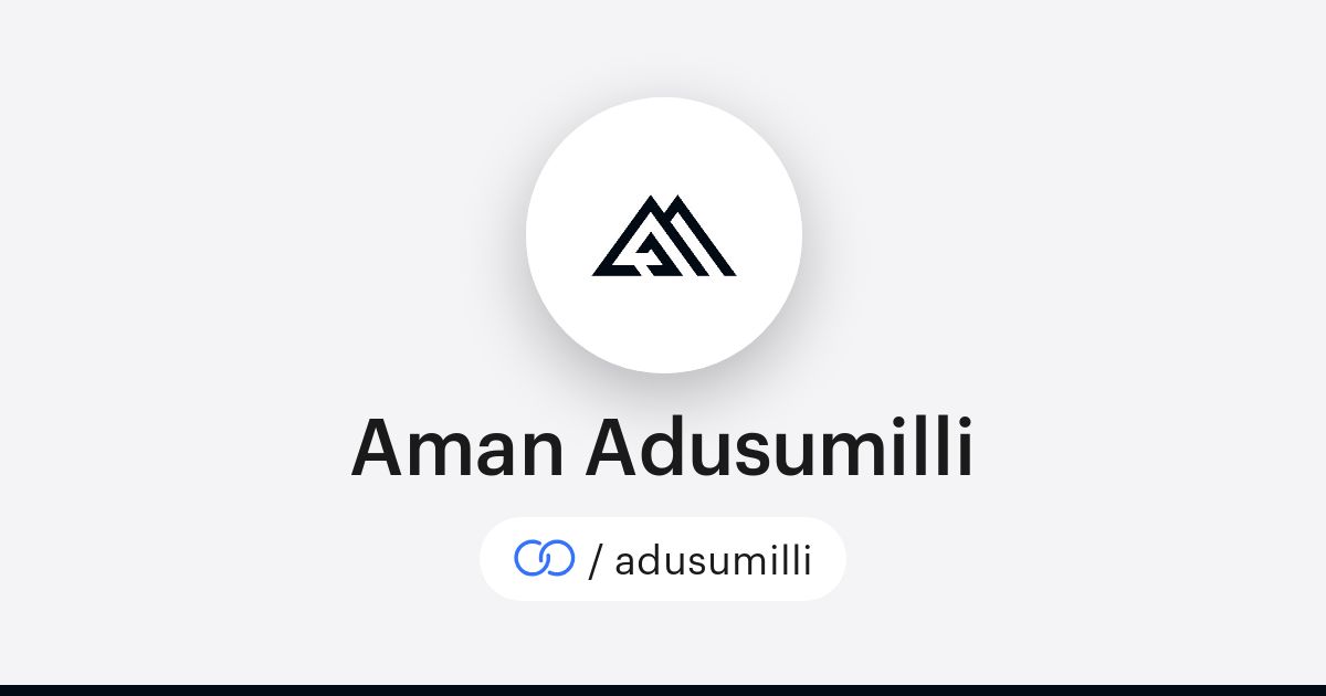 Aman Adusumilli (/adusumilli) · solo.to