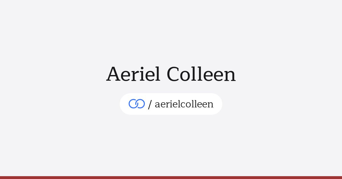 Aeriel Colleen (/aerielcolleen) · solo.to