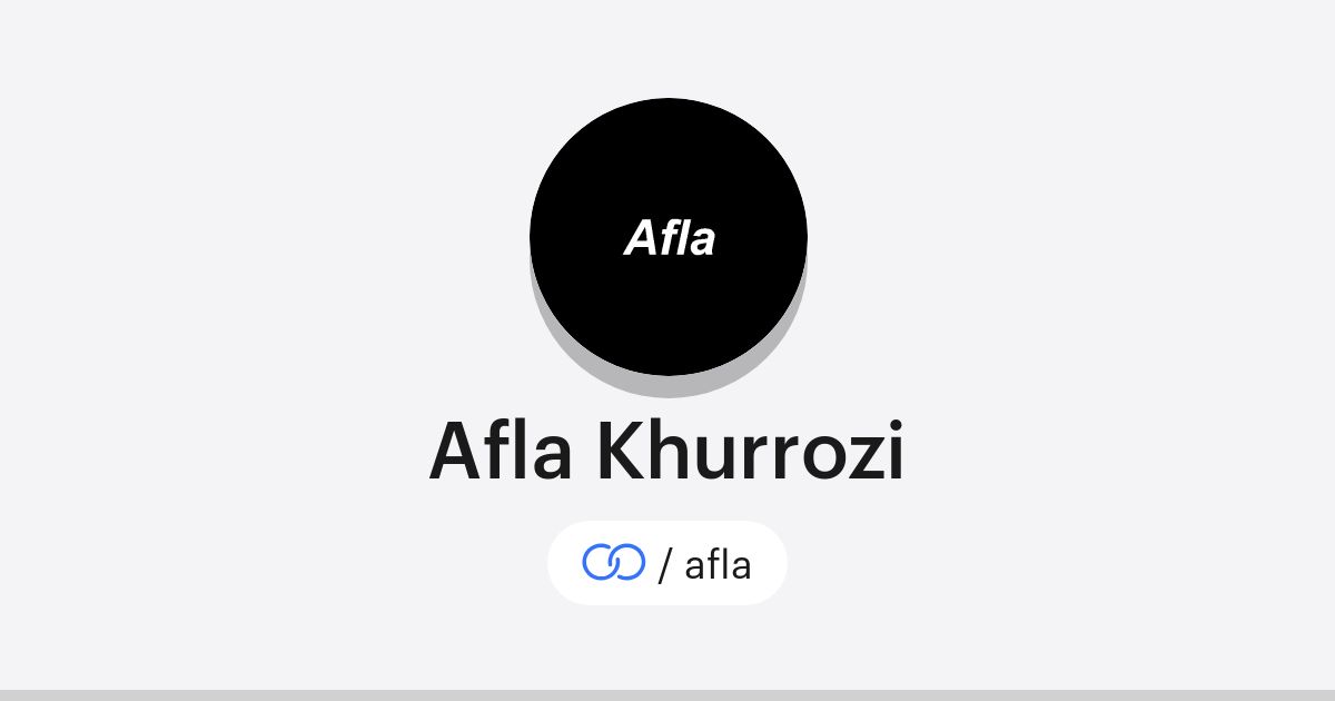 Afla Khurrozi (/afla) · solo.to