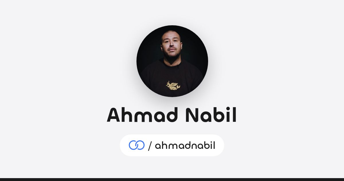 Ahmad Nabil (/ahmadnabil) · solo.to