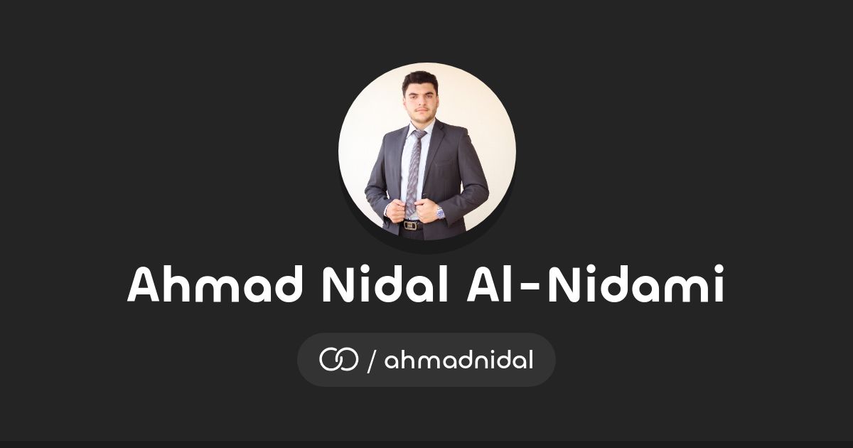 Ahmad Nidal Al-Nidami (/ahmadnidal) · solo.to