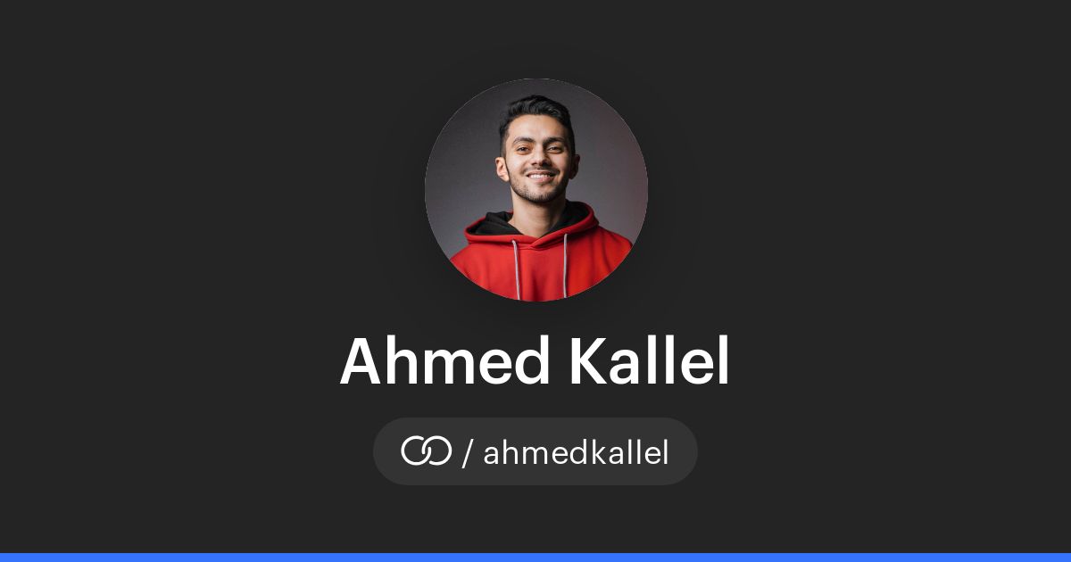 Ahmed Kallel (/ahmedkallel) · solo.to
