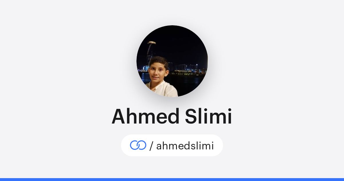 Ahmed Slimi (/ahmedslimi) · solo.to