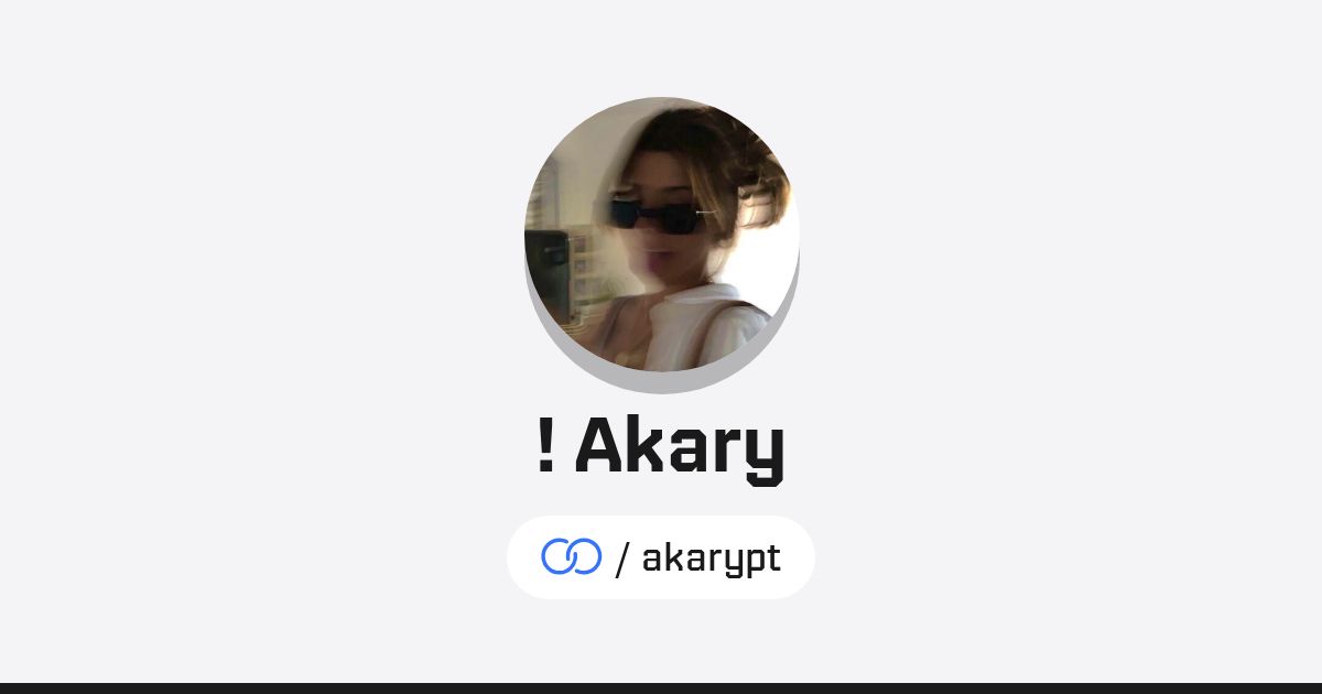 ! Akary (/akarypt) · solo.to