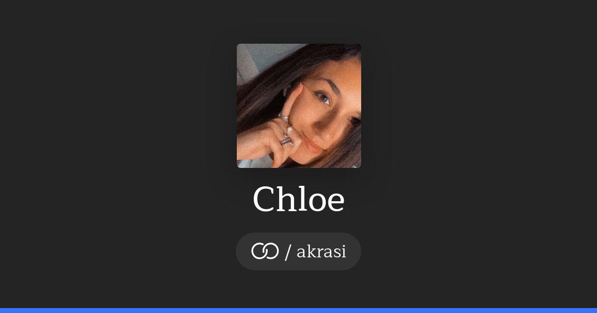 Chloe (/akrasi) · solo.to