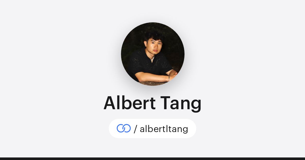 Albert Tang (/albertltang) · solo.to