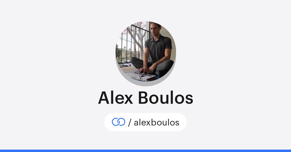 Alex Boulos (/alexboulos) · solo.to