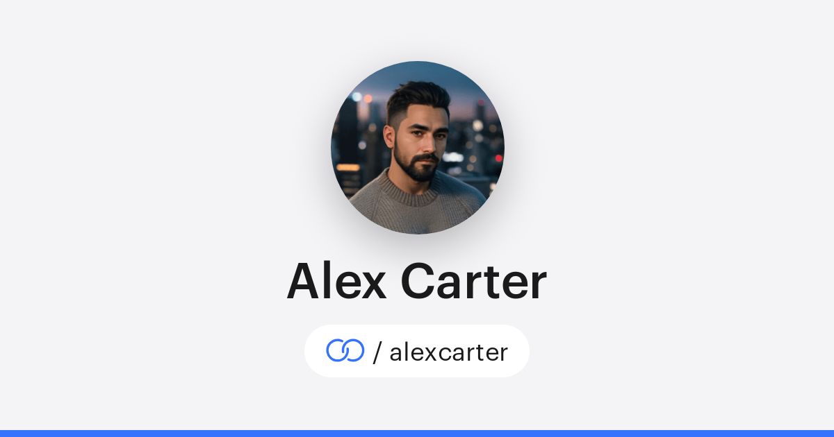 Alex Carter (/alexcarter) · solo.to