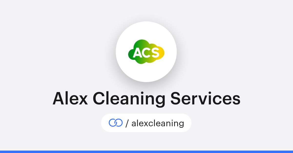 Alex Cleaning Services (/alexcleaning) · solo.to