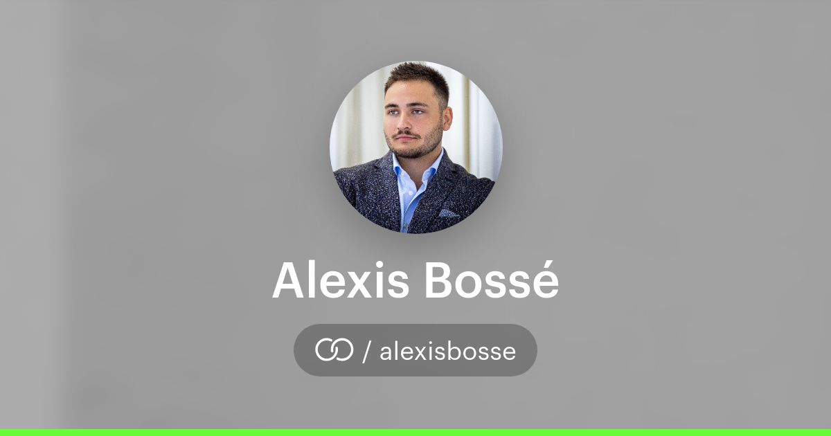 Alexis Bossé (/alexisbosse) · solo.to
