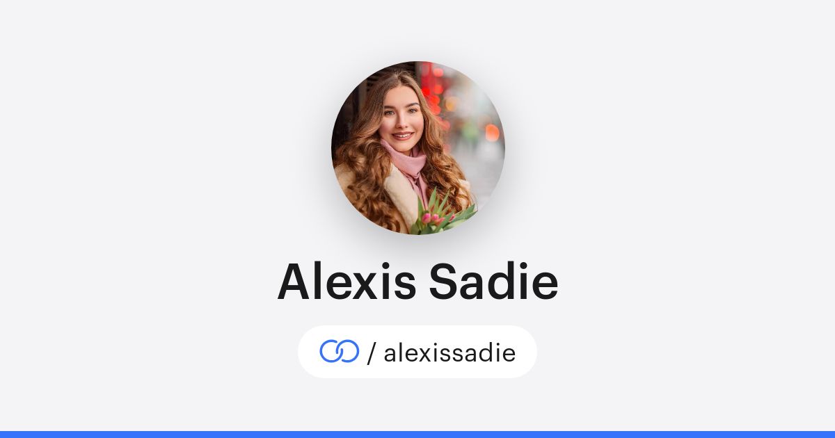 Alexis Sadie (/alexissadie) · solo.to