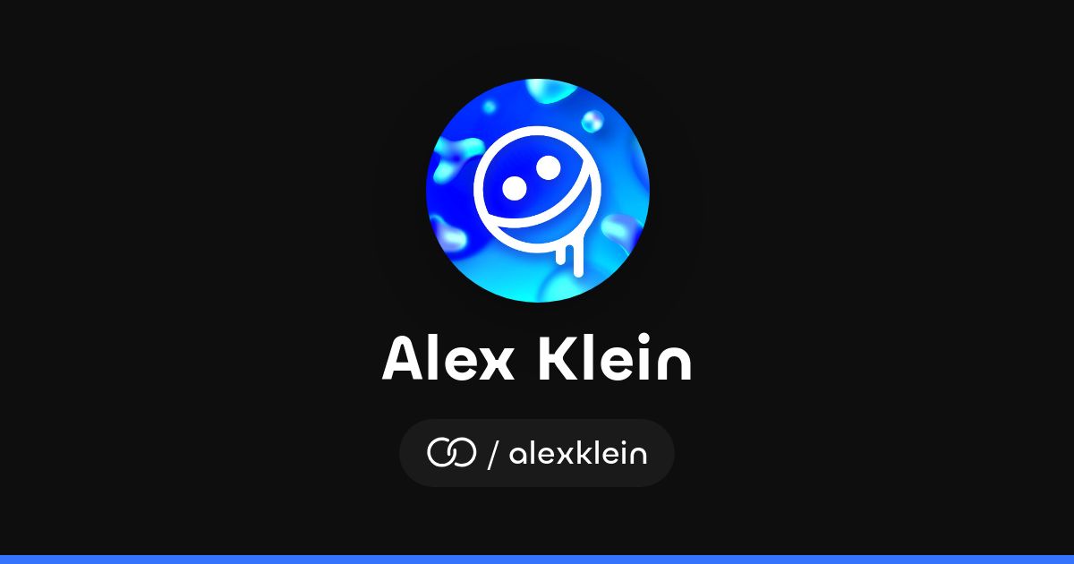 Alex Klein (/alexklein) · solo.to