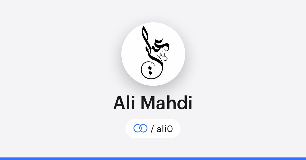 Ali Mahdi (/ali0) · solo.to