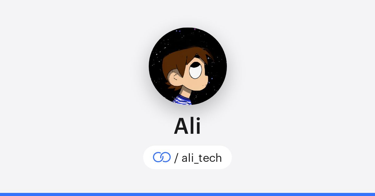 Ali (/ali_tech) · solo.to
