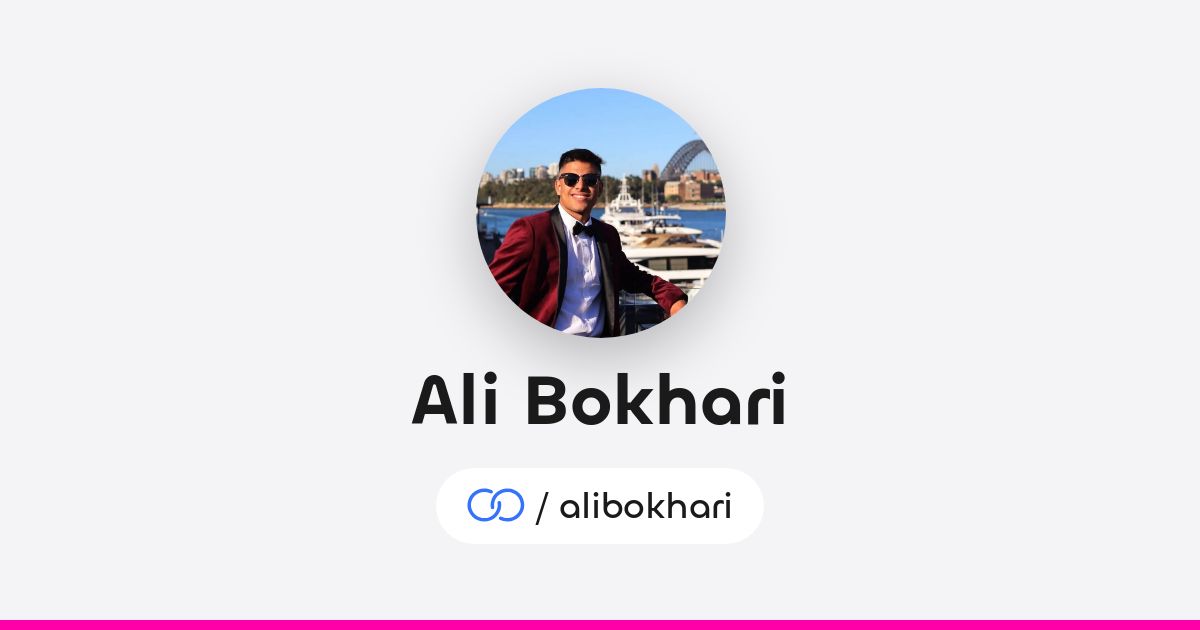 Ali Bokhari (/alibokhari) · solo.to