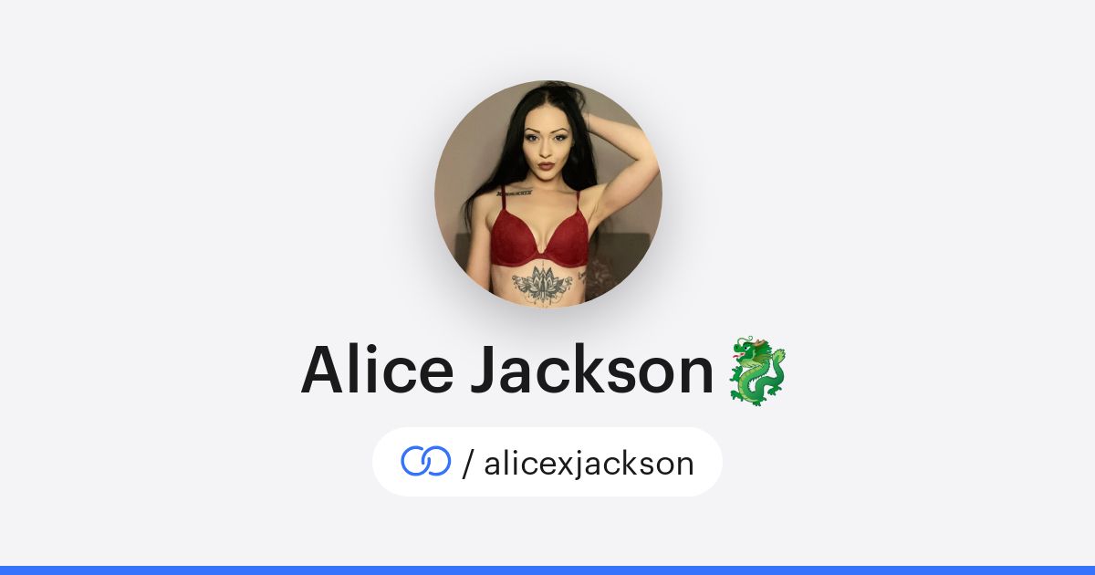 Alice Jackson🐉 (/alicexjackson) · solo.to