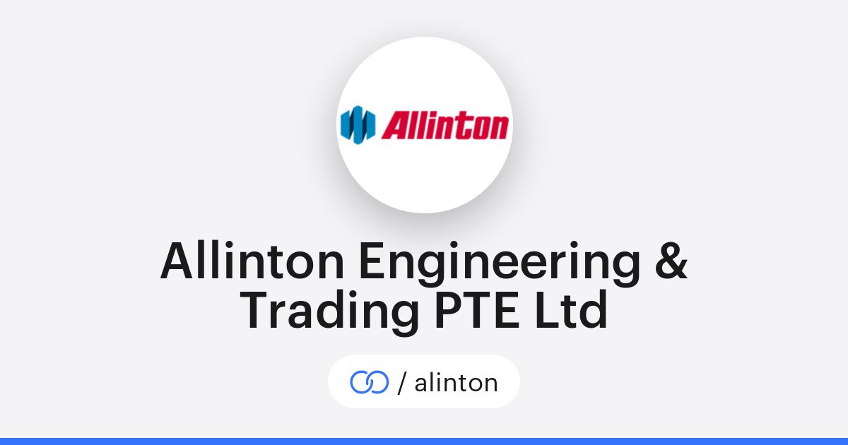 Allinton Engineering & Trading PTE Ltd (/alinton) · solo.to