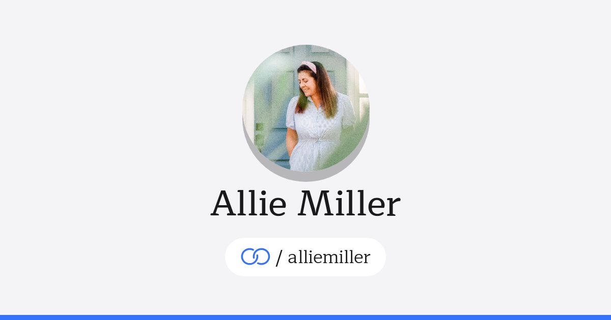 Allie Miller (/alliemiller) · solo.to