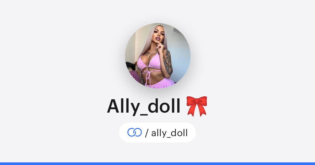 Ally_doll 🎀 (/ally_doll) · solo.to