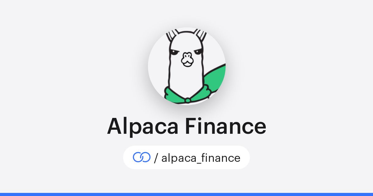Alpaca Finance (/alpaca_finance) · solo.to